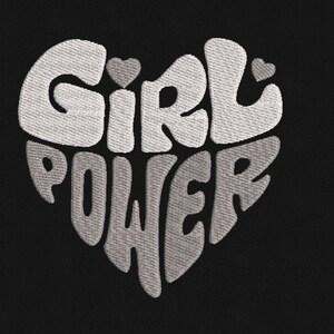 Girl Power Embroidery Design, Machine Embroidery Design, 5 Sizes ...