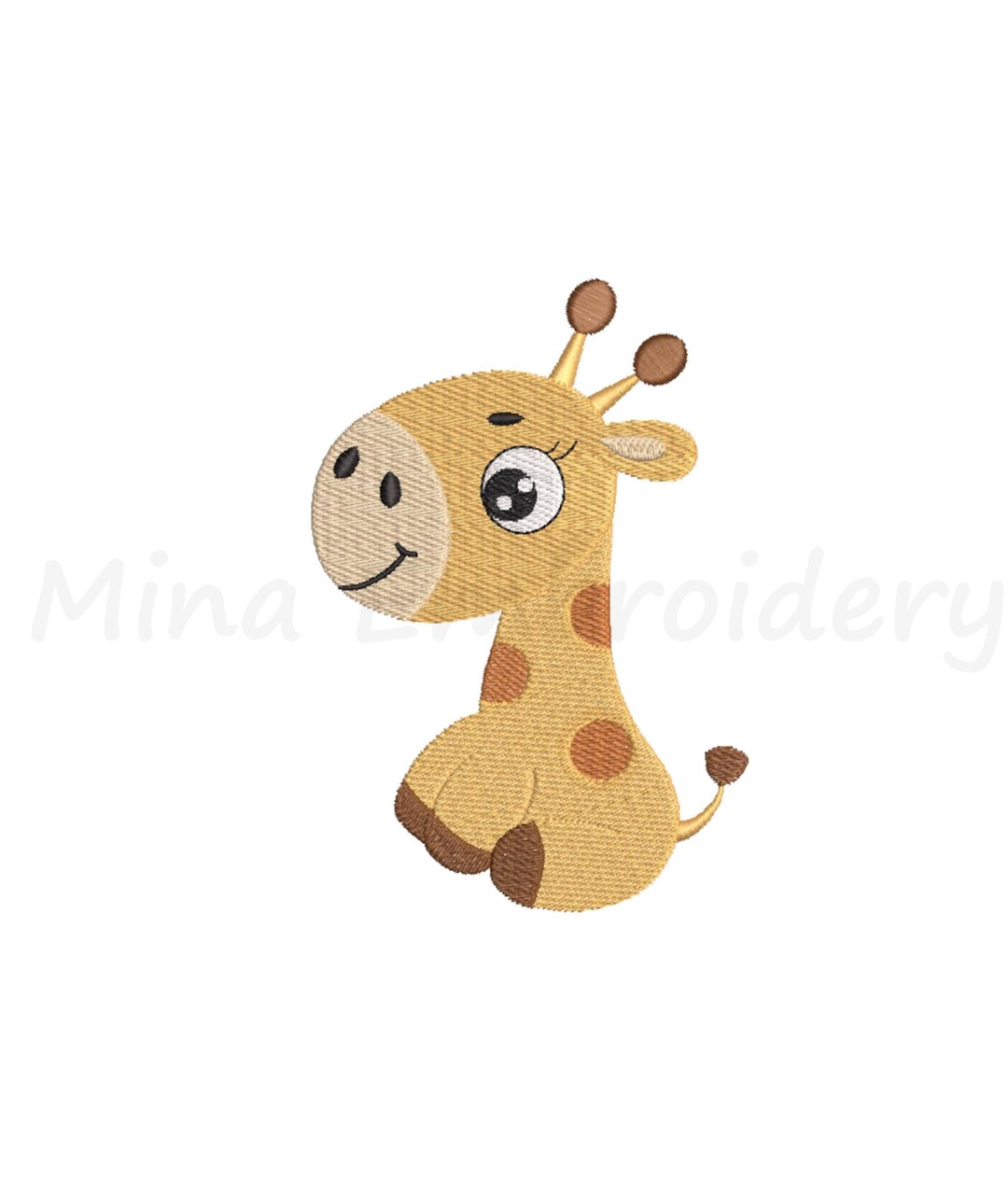 Baby Giraffe Embroidery Design: Animal Applique (4 Sizes) (instant ...