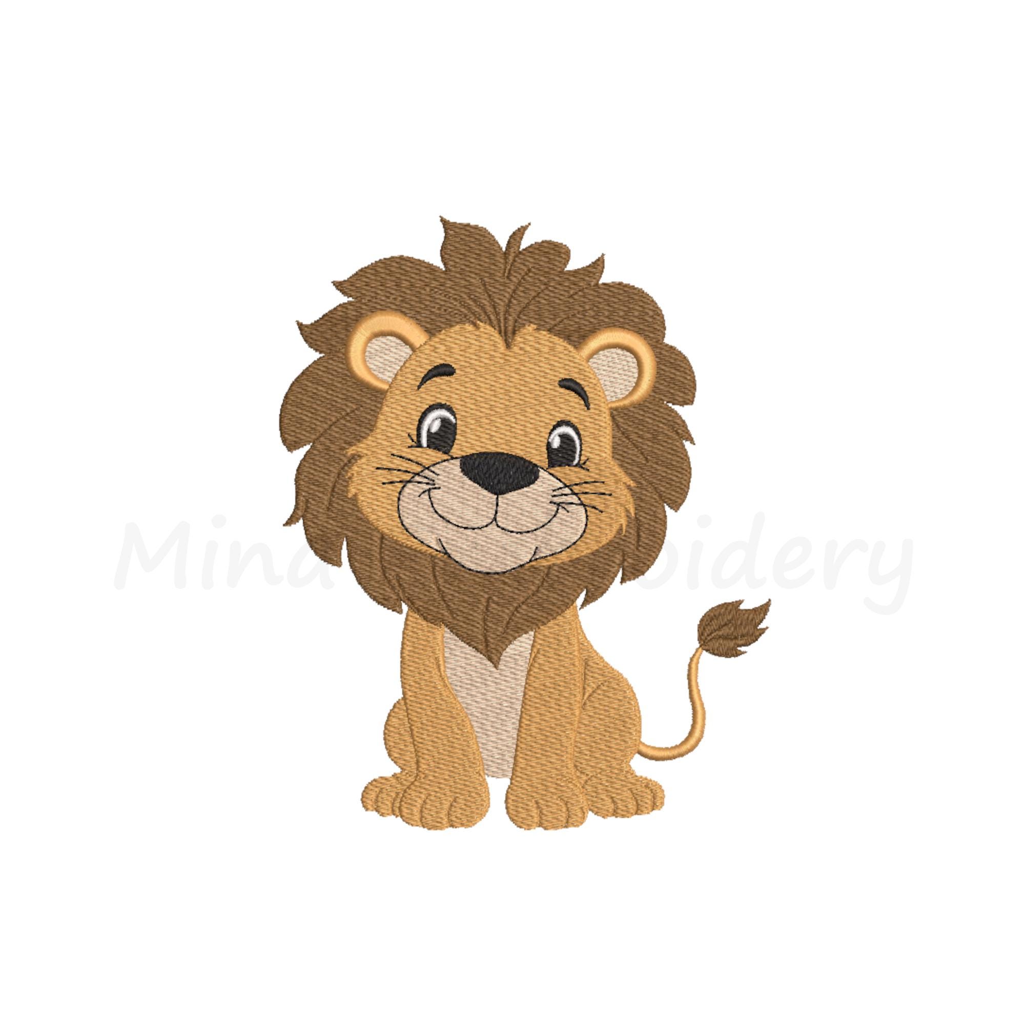 Baby Lion Embroidery Design, Animal Embroidery, Machine Embroidery ...