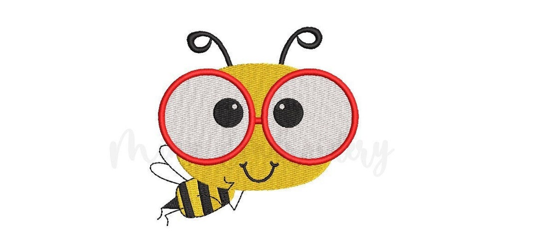 Cute Baby Bee Embroidery Design, Animal Embroidery Design, Machine ...