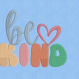 Be Kind Retro Embroidery Design, Machine Embroidery Design, 5 Sizes ...