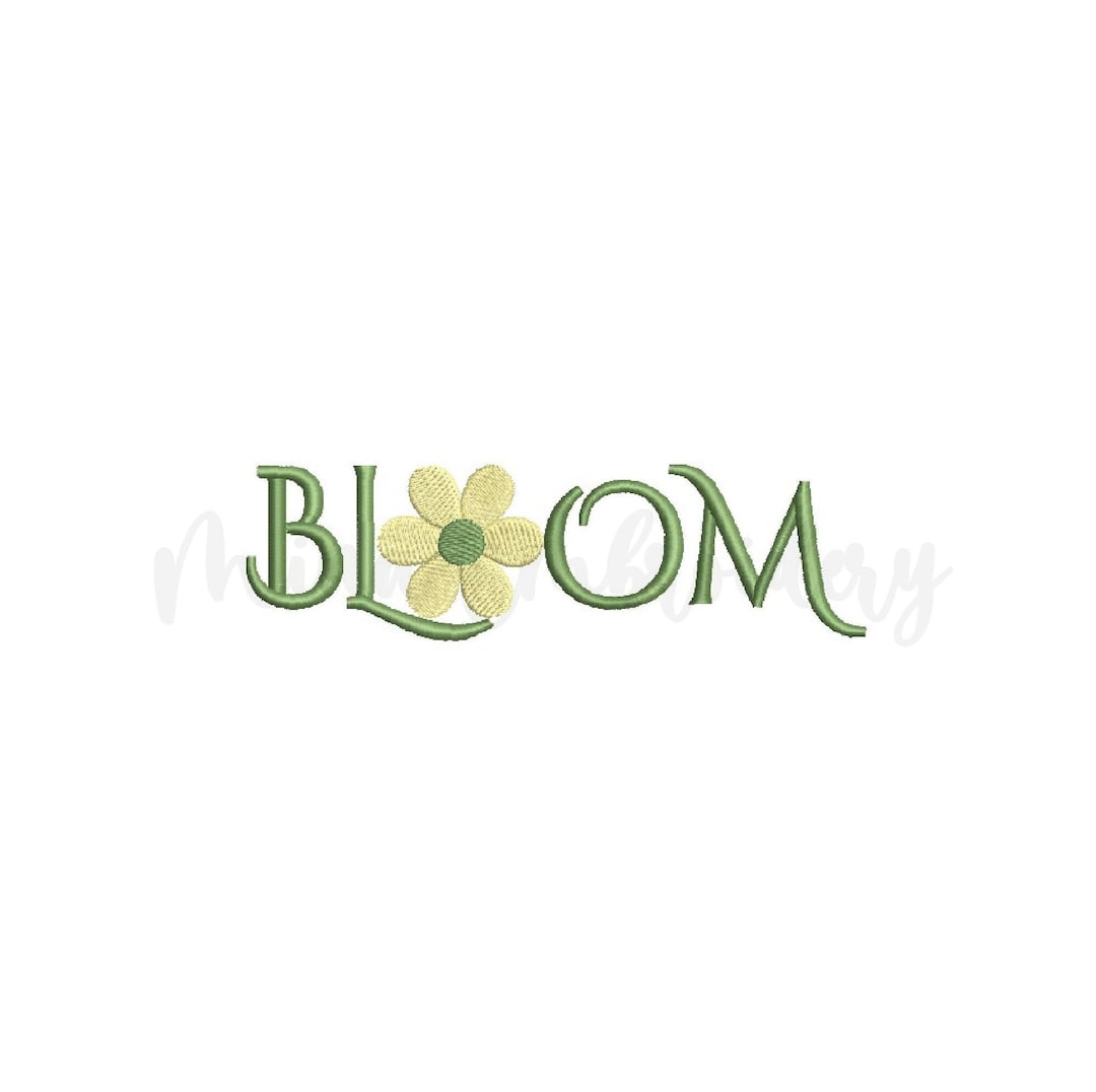 Bloom Embroidery Design, Flower Embroidery Design, Machine Embroidery ...