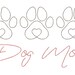 Dog Mom Line Art Embroidery Design (instant Download) - Etsy