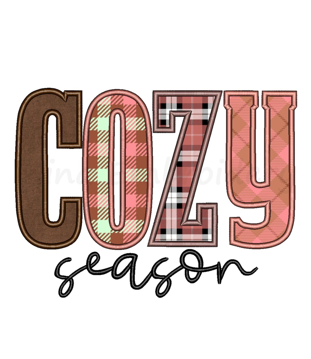 Cozy Season Applique Fall Embroidery Design, Thanksgiving Embroidery ...