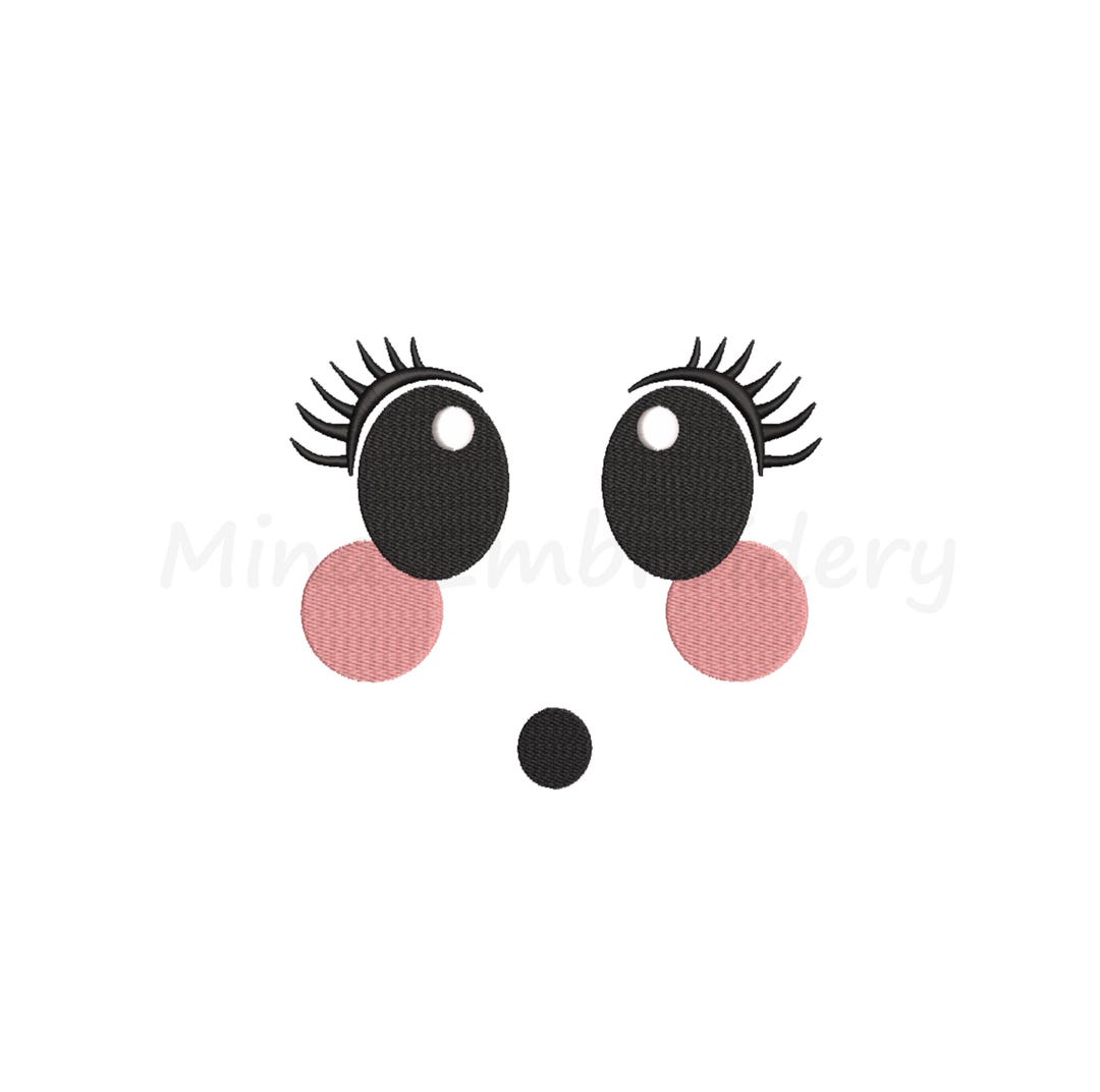 Girl Ghost Face Embroidery Design: Halloween Applique (5 Sizes ...