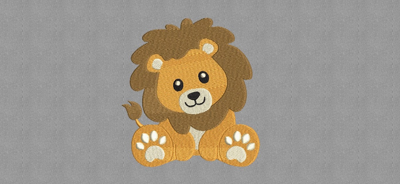 Cute Baby Lion Embroidery Design Safari Embroidery Design - Etsy