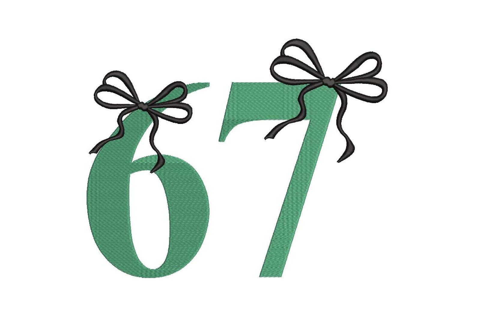 Coquette 67 Meme Embroidery Design, Machine Embroidery Design, 6 Sizes ...
