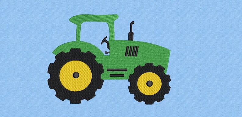 Farm Tractor Embroidery Design Machine Embroidery Design 5 - Etsy