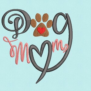 Dog Paw Mom Embroidery Design, Machine Embroidery Design, 4 Sizes ...