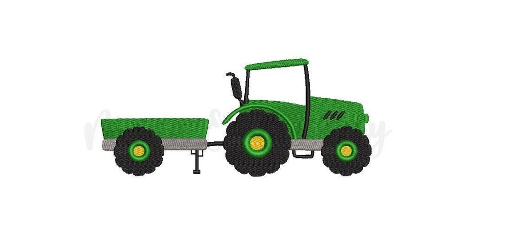 Farm Tractor Embroidery Design, Machine Embroidery Design, 5 Sizes ...
