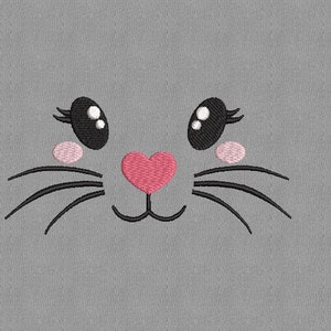Girl Baby Bunny Face Embroidery Design, Easter Embroidery Design ...