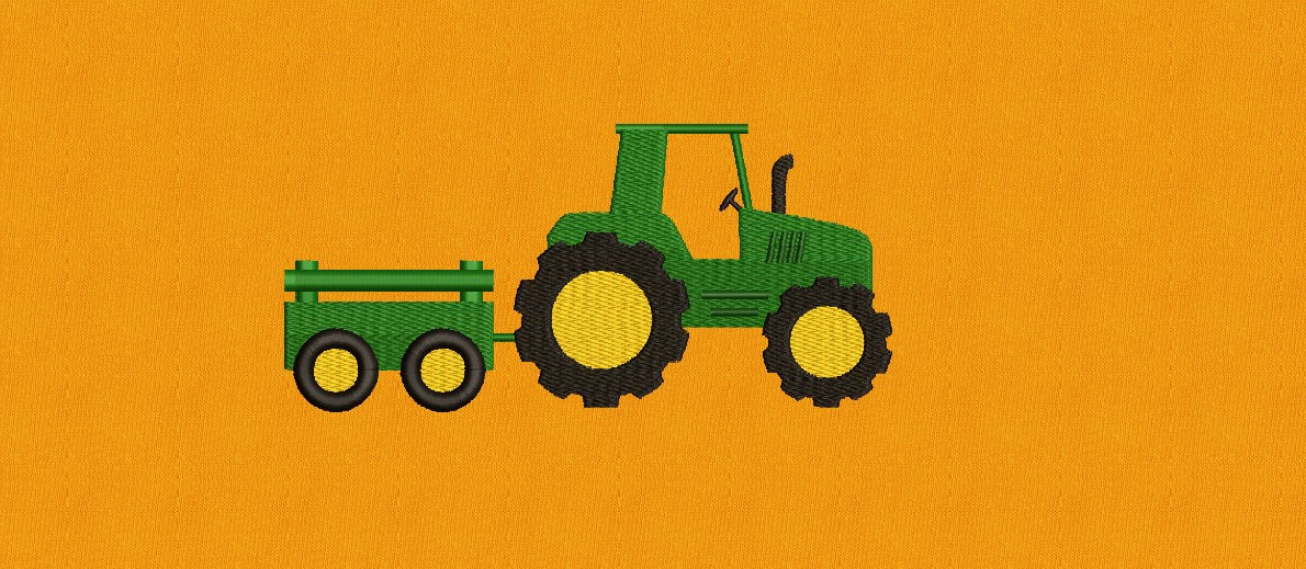 Farm Tractor Embroidery Design Machine Embroidery Design 5 - Etsy