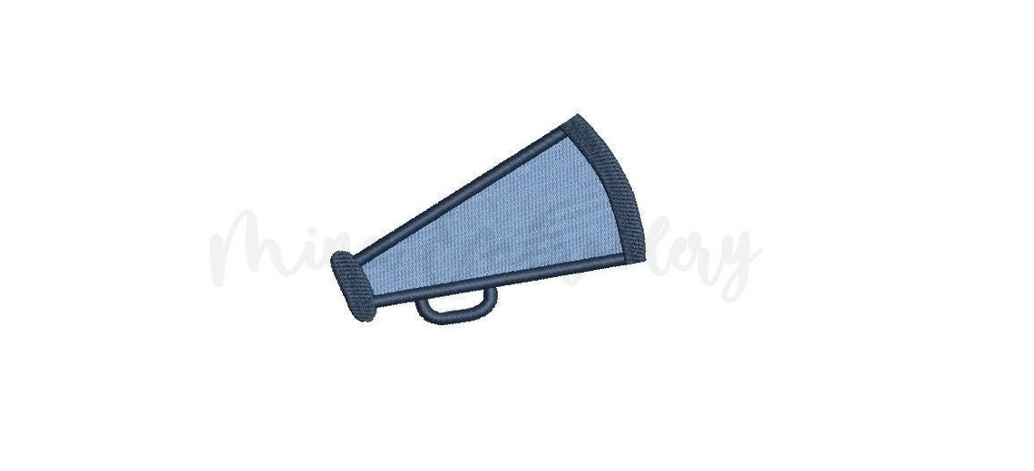 MINI Megaphone Embroidery Design Cheer Megaphone Embroidery - Etsy