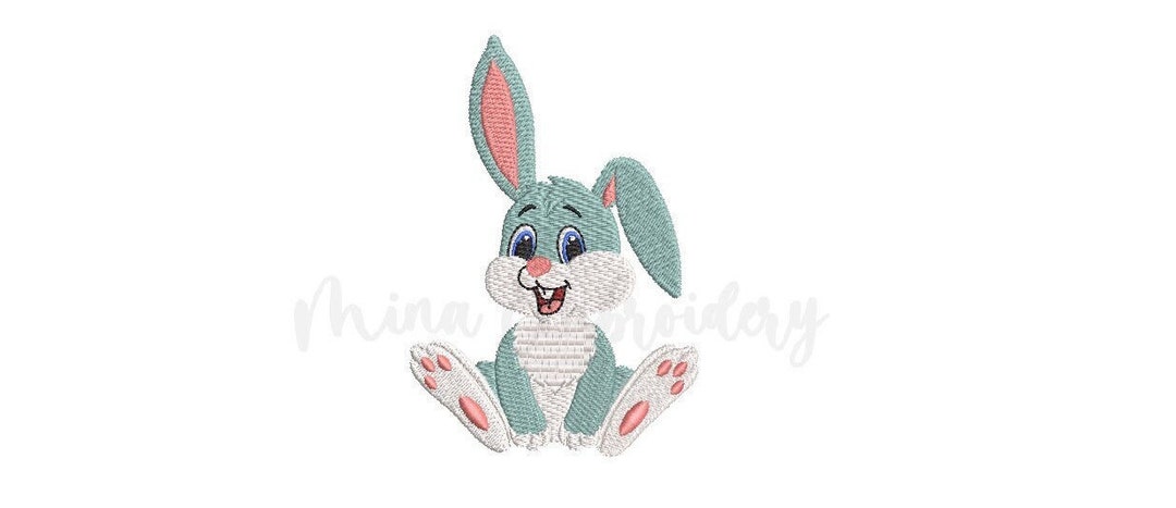 Baby Boy Rabbit Embroidery Design, Animal Embroidery Design, Machine ...