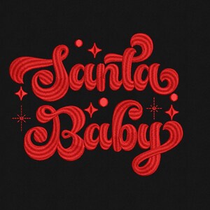 Santa Baby Embroidery Design: Christmas Machine Embroidery (instant ...