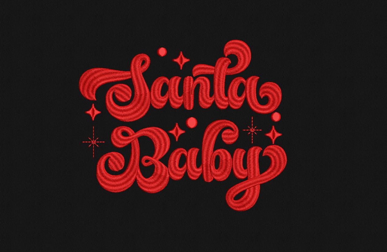 Santa Baby Embroidery Design: Christmas Machine Embroidery (instant ...