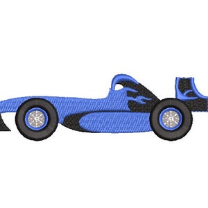 Race Car Embroidery Design: Vehicle Applique (5 Sizes) (instant ...