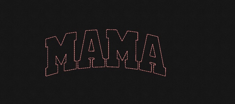 Mama Embroidery Design Mama Line Art Embroidery Design - Etsy