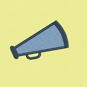 MINI Megaphone Embroidery Design, Cheer Megaphone Embroidery Design ...