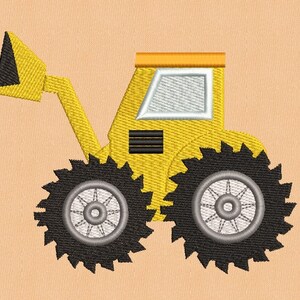 Bulldozer Embroidery Design: Construction Vehicle (instant Download) - Etsy