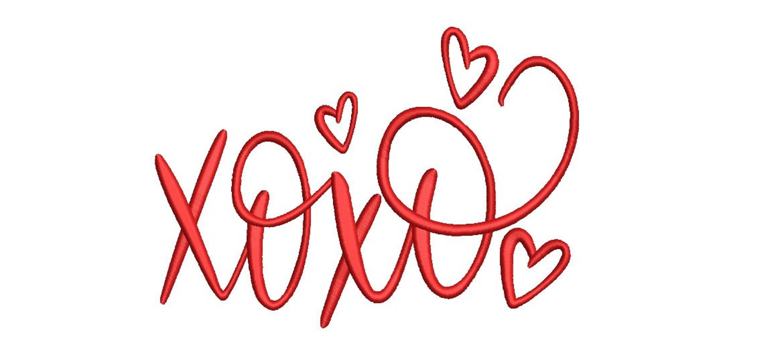 XOXO Embroidery Design Love Embroidery Design Machine - Etsy