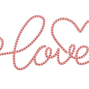 Love Embroidery Design, Machine Embroidery Design, 5 Sizes, Instant ...