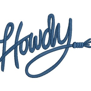 Howdy Embroidery Design, Western Embroidery Design, Machine Embroidery ...