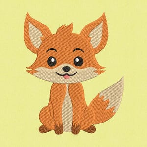 Baby Boy Fox Embroidery Design, Animal Embroidery Design, Machine ...