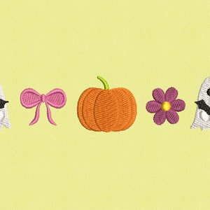 Halloween Ghost Flower Embroidery Design, Machine Embroidery Design, 6 ...