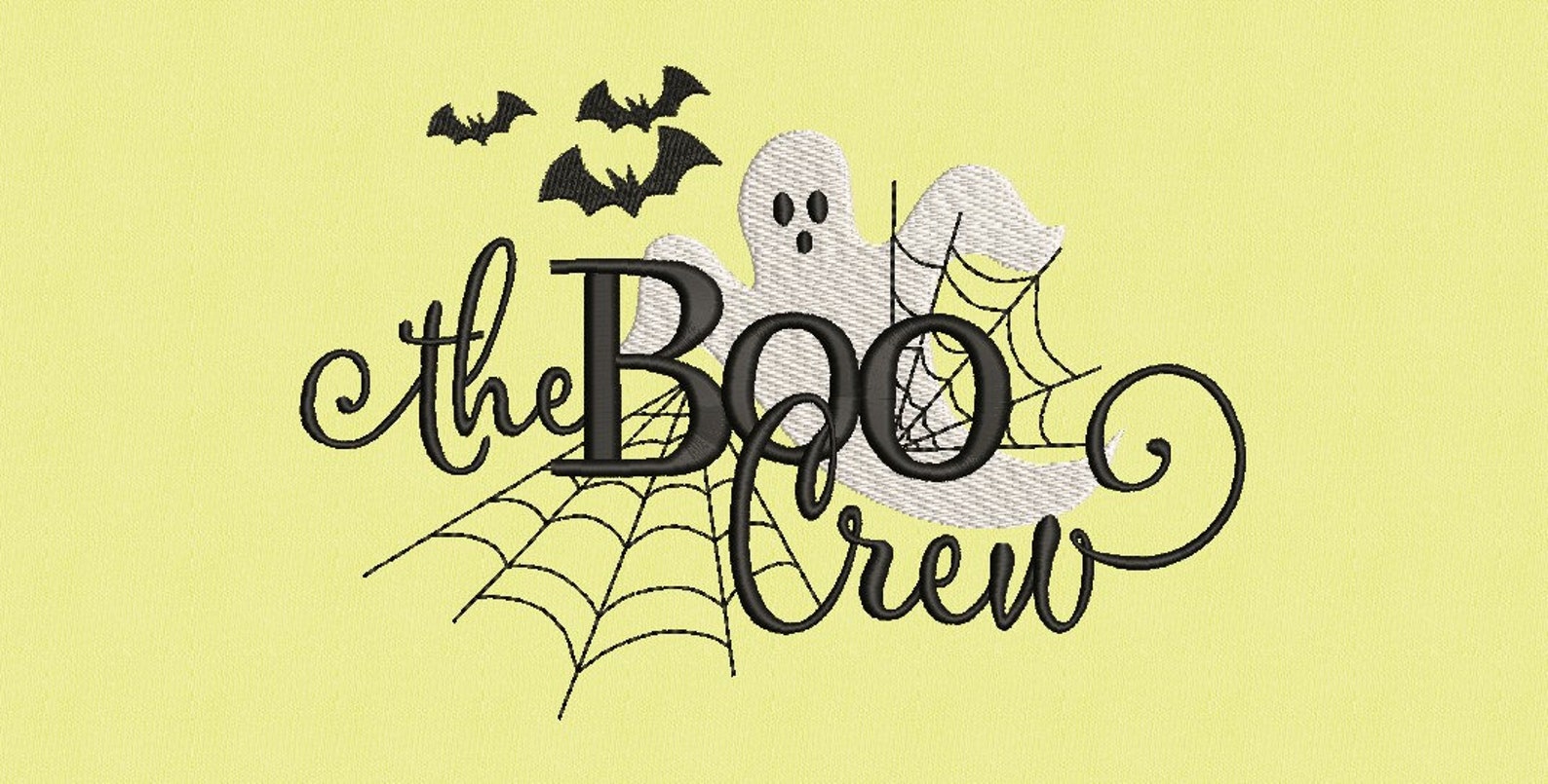 Boo Crew Embroidery Design, Halloween Ghost Embroidery Design, Machine ...