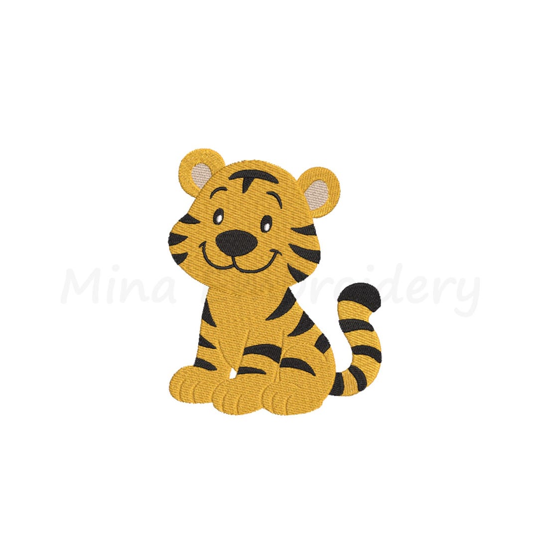 Baby Tiger Embroidery Design, Animal Embroidery, Machine Embroidery ...
