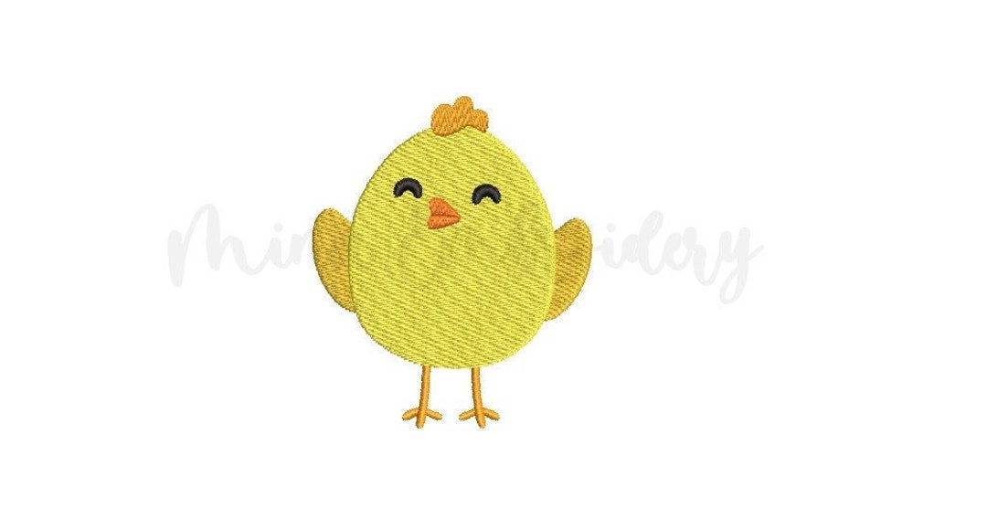 Cute Baby Chick Embroidery Design, Animal Embroidery Design, Machine ...