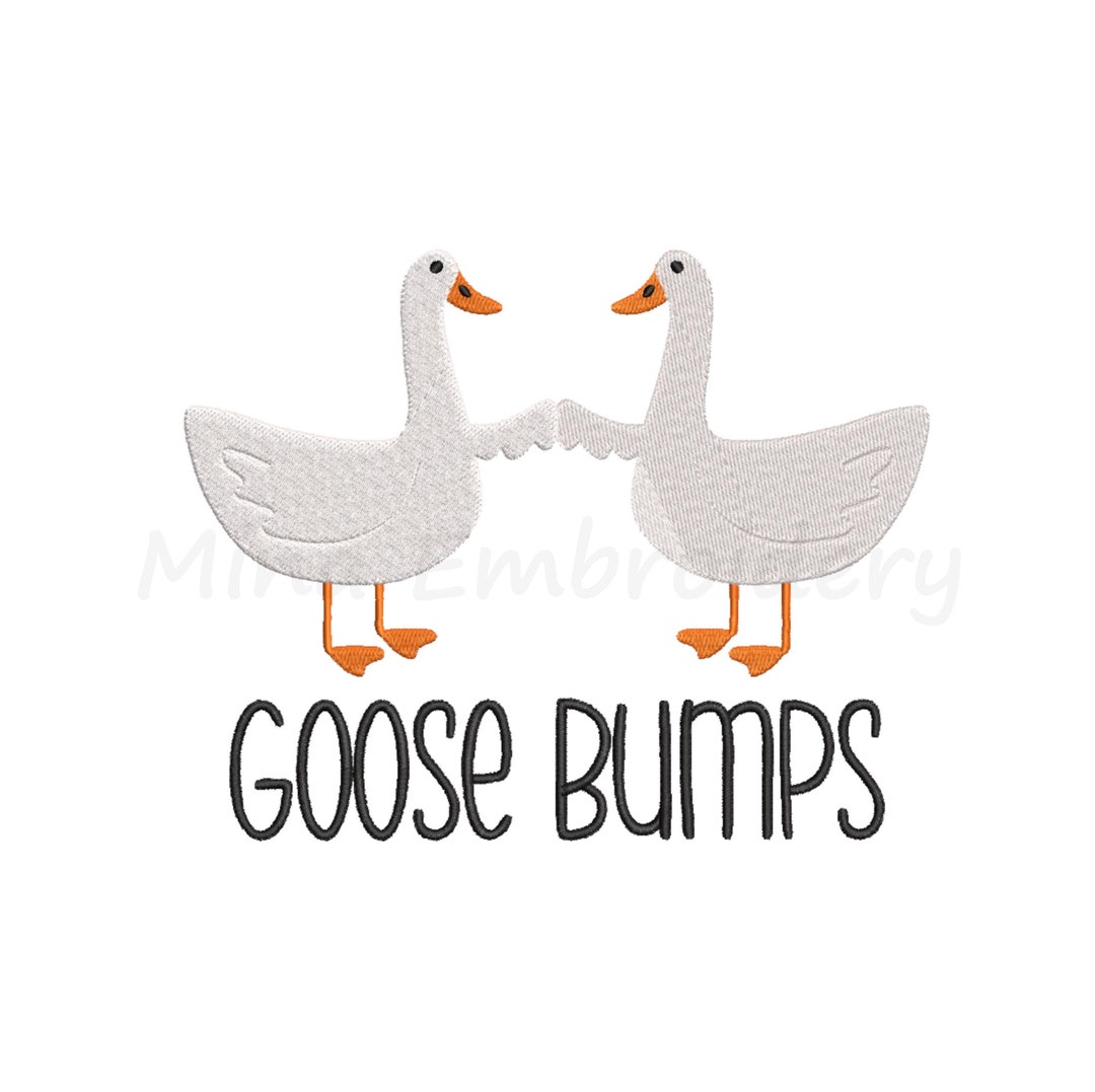 Goose Bumps Embroidery Design: Animal Machine Embroidery (5 Sizes ...