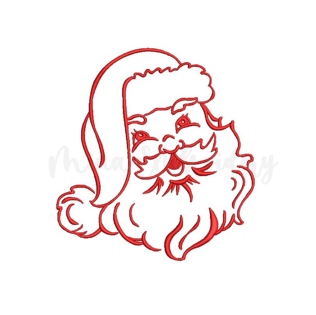 Vintage Santa Claus Embroidery Design, Christmas Embroidery Design ...