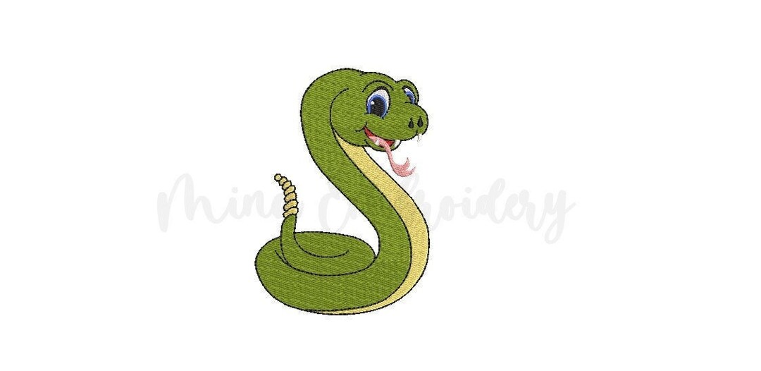 Baby Snake Embroidery Design, Animal Embroidery Design, Machine ...