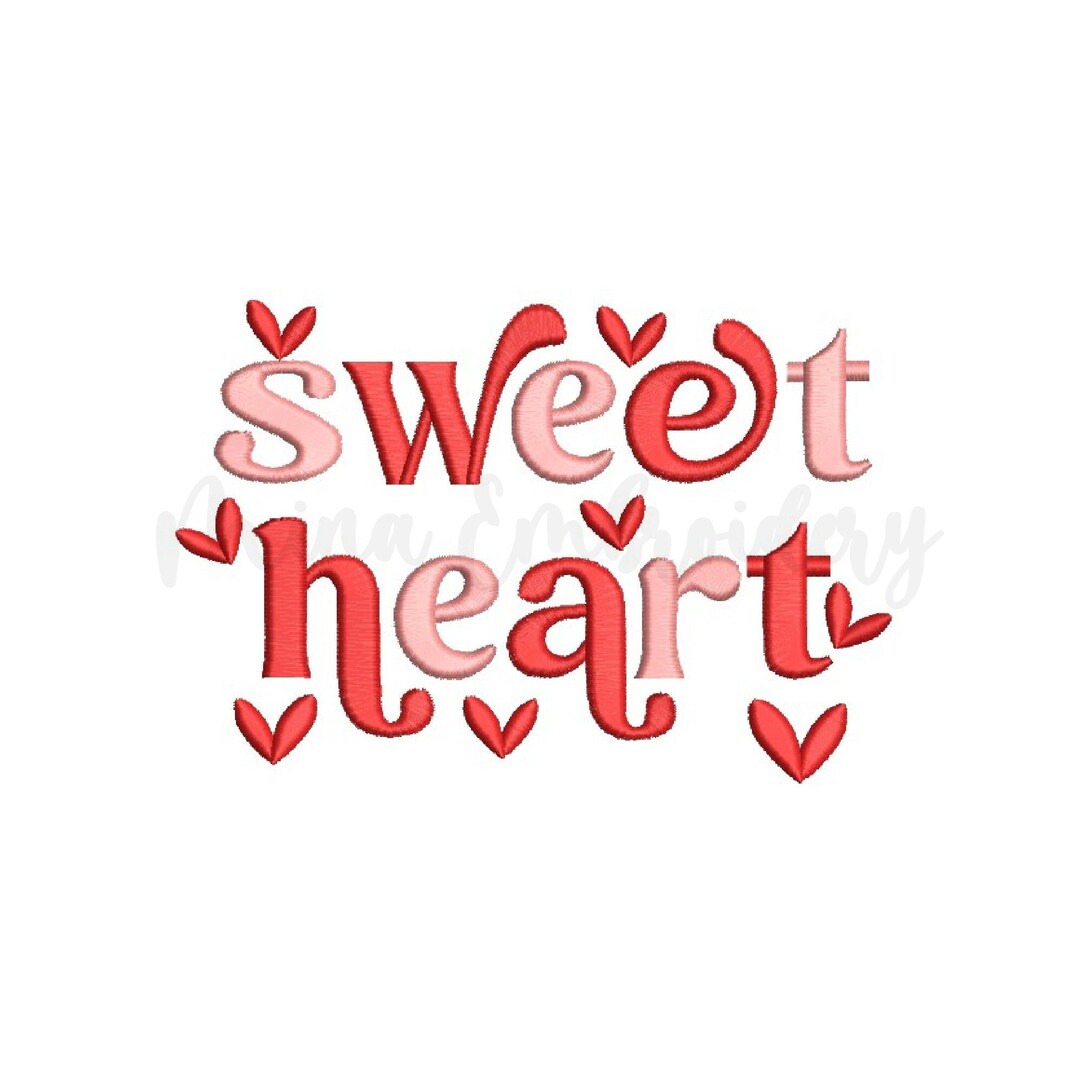 Sweet Heart Embroidery Design, Love Embroidery Design, Machine ...