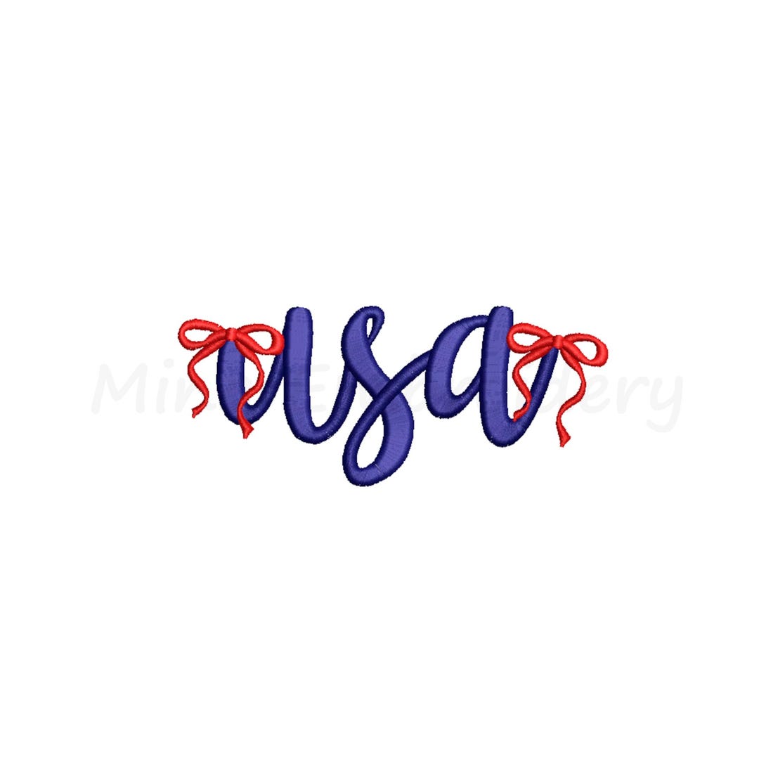 MINI Coquette Usa Embroidery Design, 4th of July Embroidery Design ...