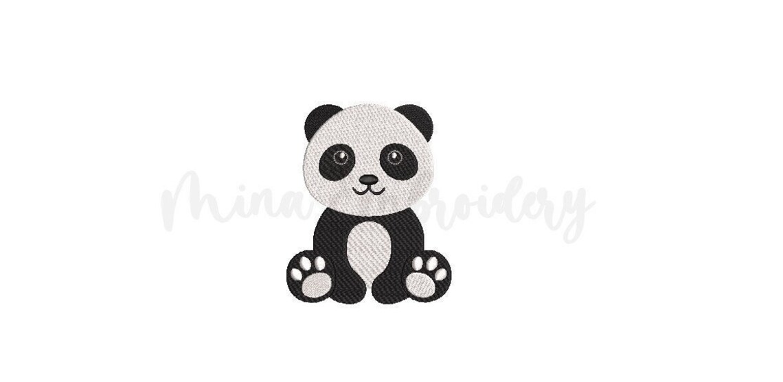 Panda Embroidery Design Animal Embroidery Design Machine - Etsy