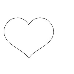 Heart Line Art Embroidery Design, Mini Herat Embroidery Design, 3 Zip ...