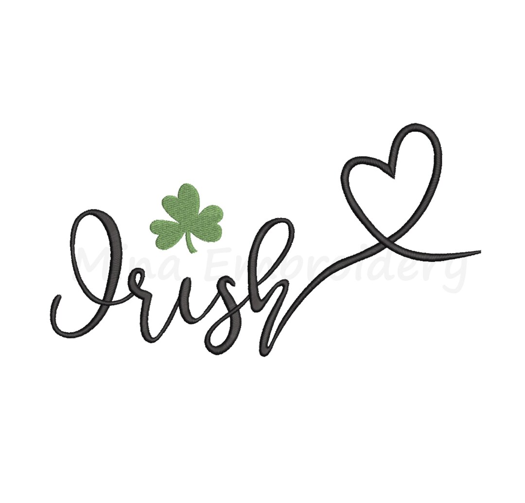 Irish Embroidery Design: St. Patrick's Day Shamrock (instant Download ...
