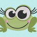 Cute Baby Girl Frog Embroidery Design, Animal Embroidery Design, 4 ...