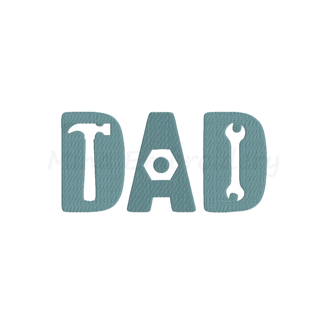 Dad Embroidery Design: Working Daddy, 6 Sizes (instant Download) - Etsy