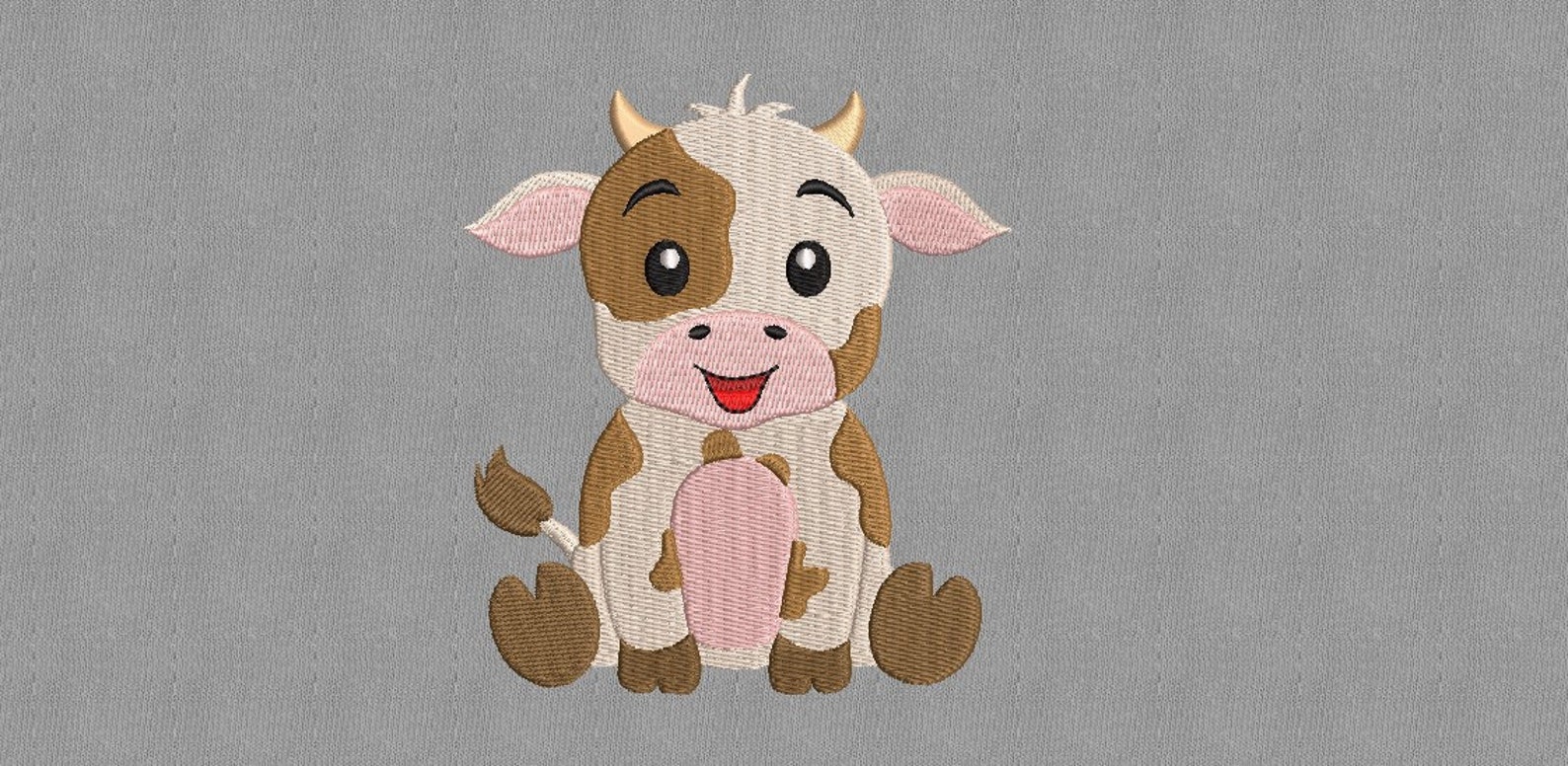 Baby Cow Embroidery Design Animal Embroidery Design Machine | Etsy