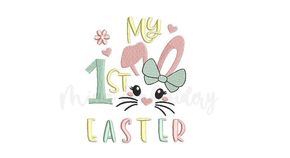 My 1st Easter Embroidery Design My First Easter Embroidery - Etsy