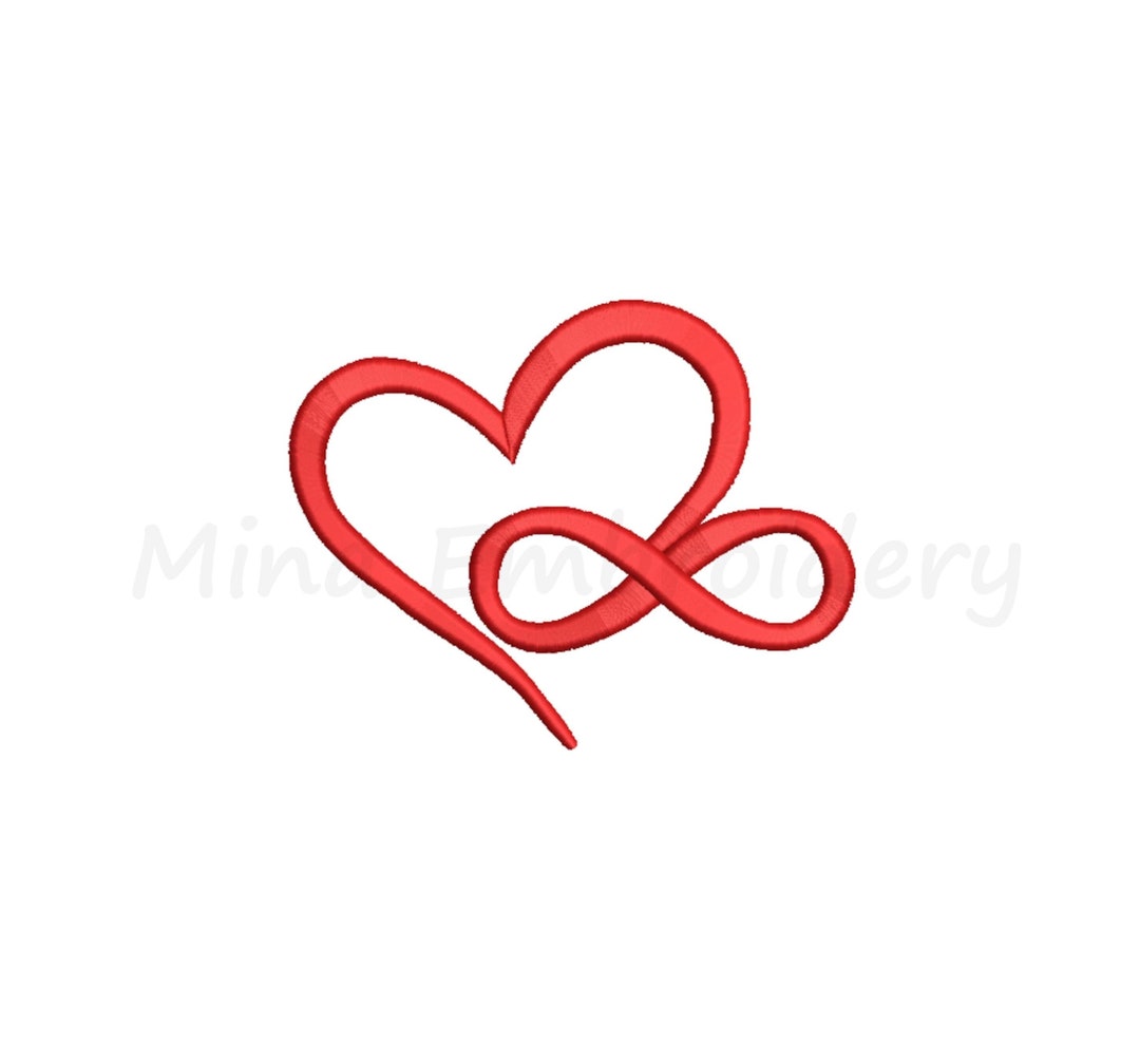 Heart Infinity Embroidery Design: Love Knot, 6 Sizes (instant Download ...