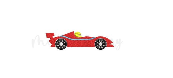 Race Car Embroidery Design Sport Embroidery Design Machine - Etsy