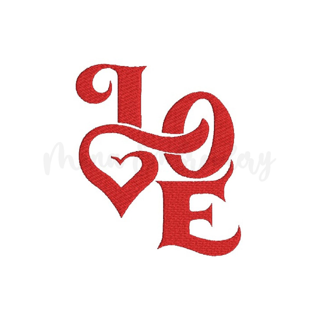 Love Embroidery Design, Valentine Embroidery Design, Machine Embroidery ...