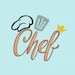 Chef Embroidery Design: Kitchen Theme (instant Download) - Etsy