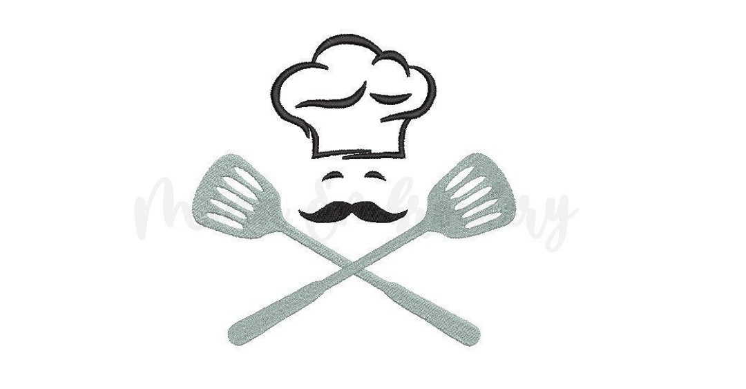 Kitchen Chef Embroidery Design, Cute Chef Embroidery Design, Machine ...