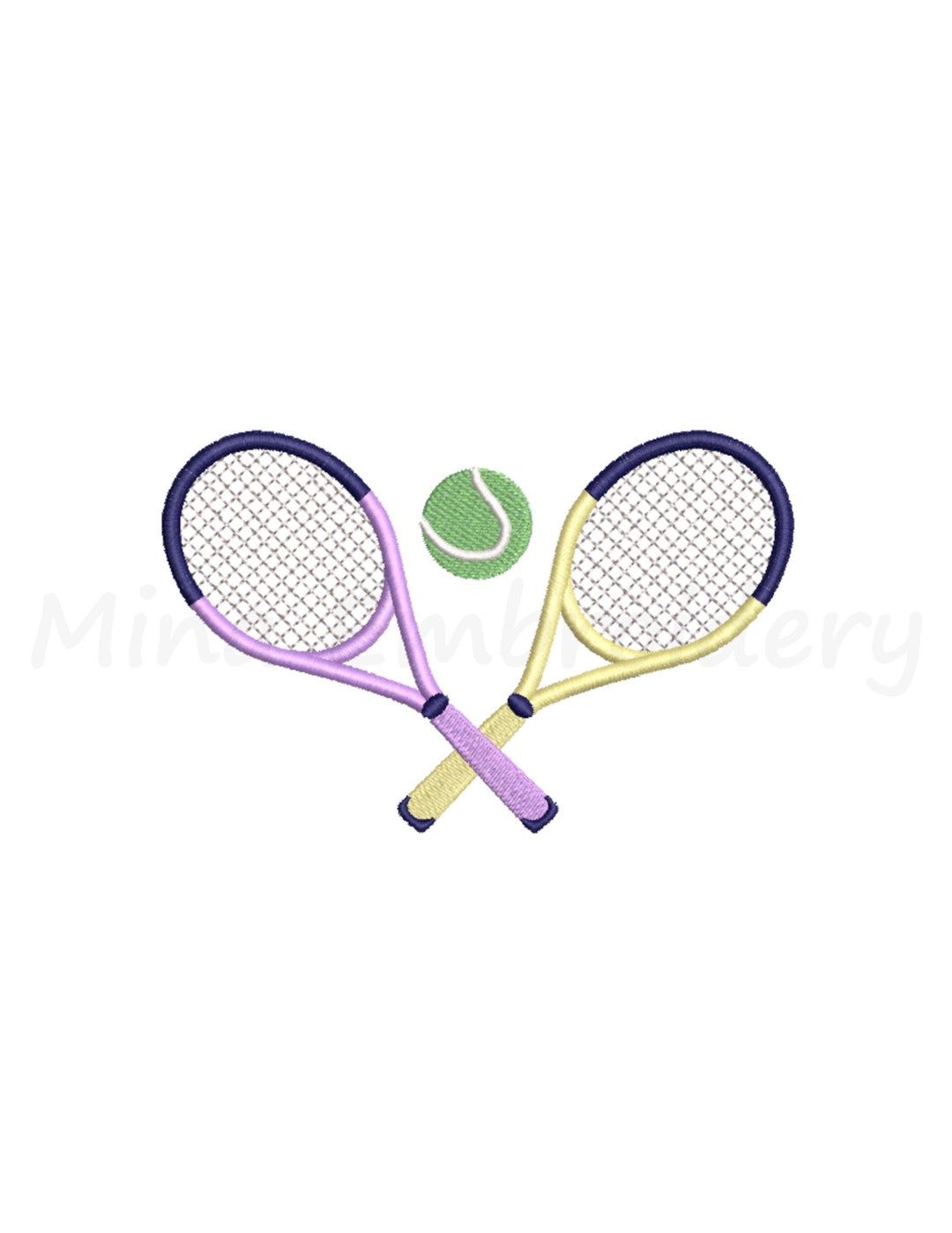 Tennis Racket Embroidery Design, Sport Embroidery Design, Machine ...